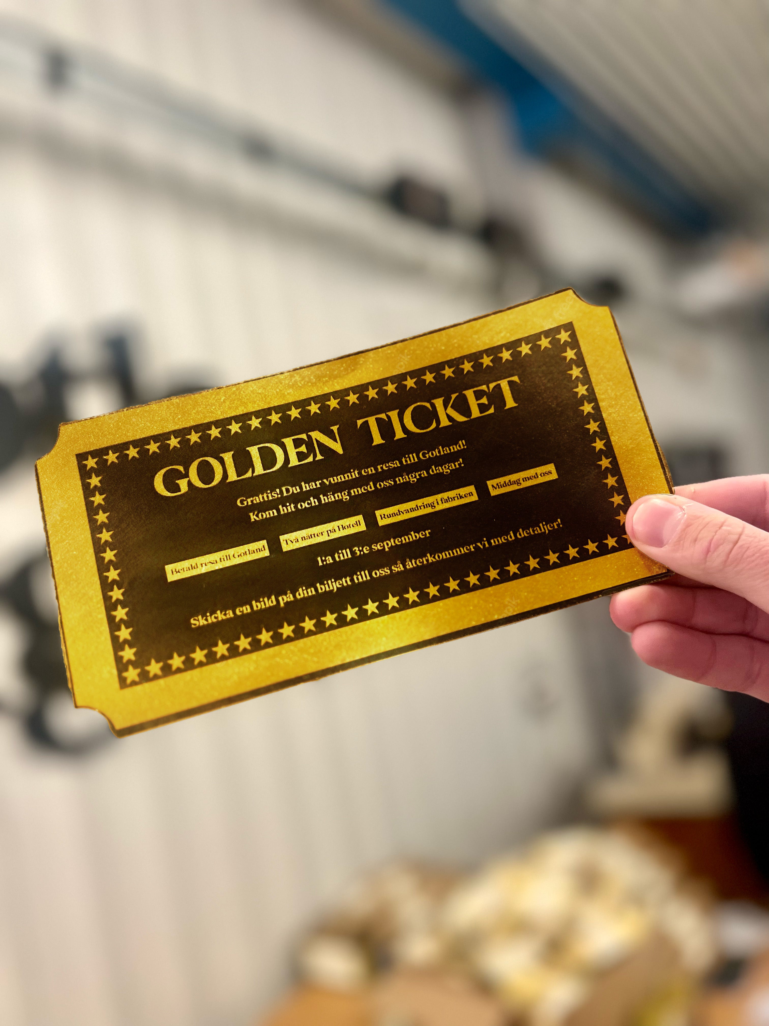 Take part in the competition for a Golden Ticket! – Gotland Originals